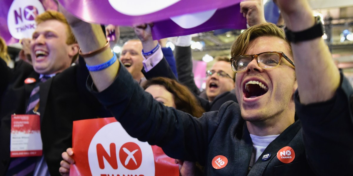 Scotland votes to stay in the U.K. | Fortune