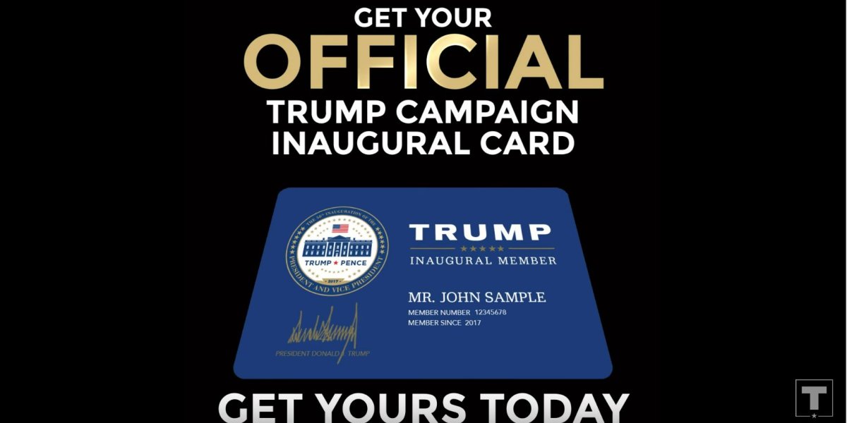 Donald Trump: You Can Buy 'Inaugural Membership Cards' | Fortune