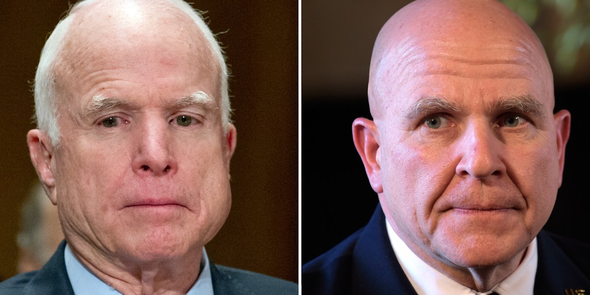 Why John McCain, H.R. McMaster Are Among the World's Greatest Leaders ...