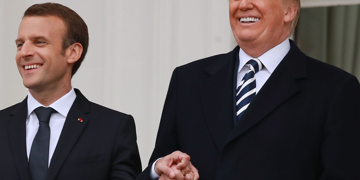 See Trump and Macron's Awkward Handshakes and Interactions | Fortune