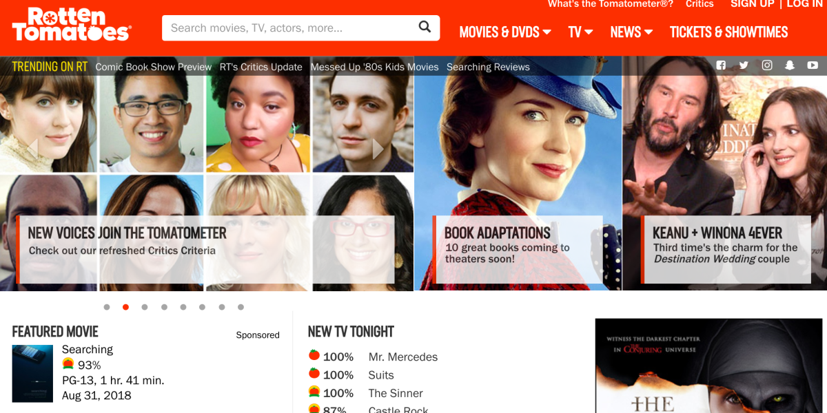 Rotten Tomatoes Overhauls Tomatometer for Merit, Diversity | Fortune