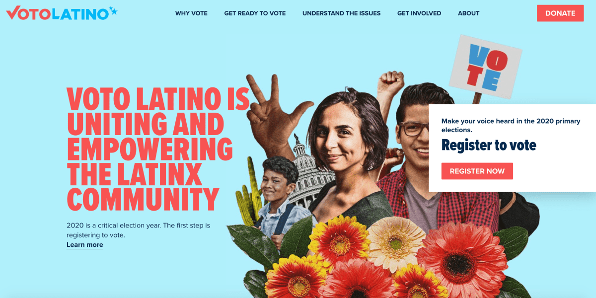 Voto Latino has seen a 2750% jump in voter registration since the ...