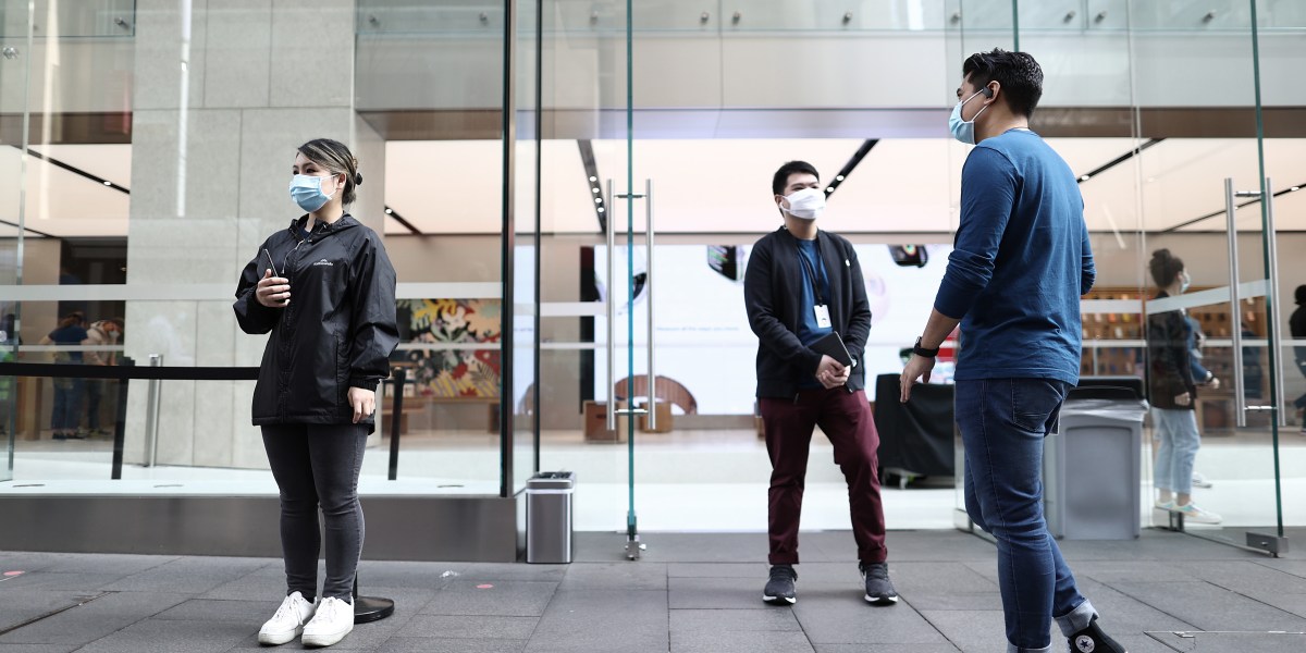 Apple has developed special face masks for employees | Fortune
