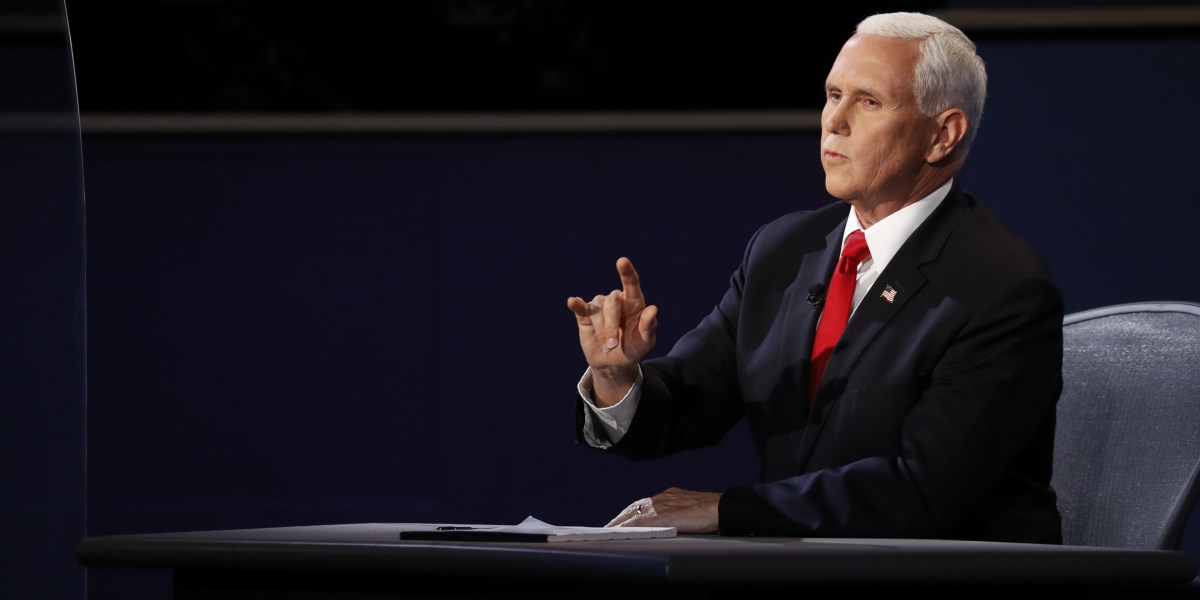 VP debate: Mike Pence, head of the coronavirus task force, struggles to ...