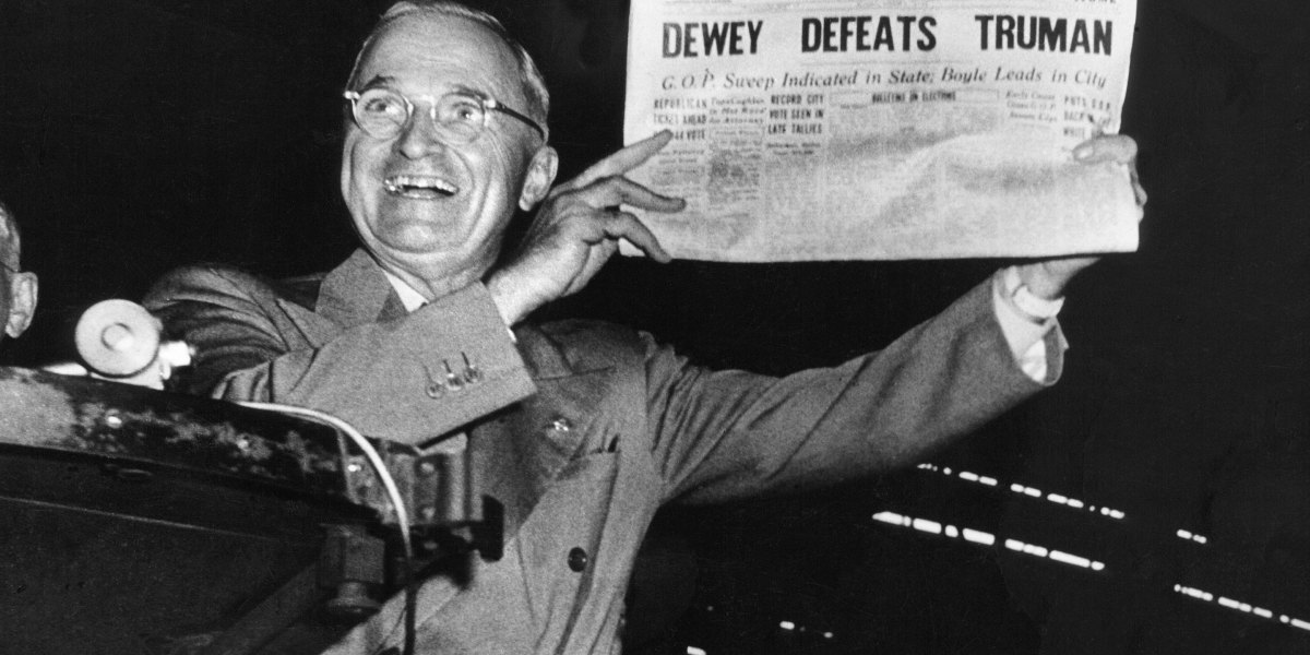 'Dewey defeats Truman': Why the 1948 election matters in 2020 | Fortune