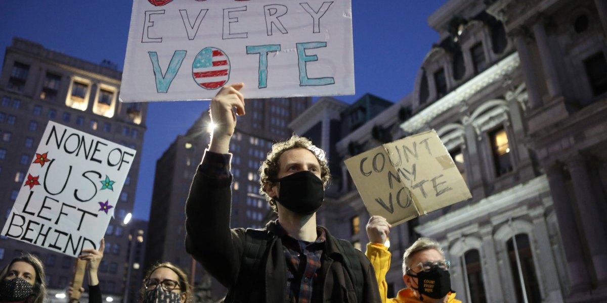 Election vote count protests and rallies begin in Philadelphia, Detroit ...