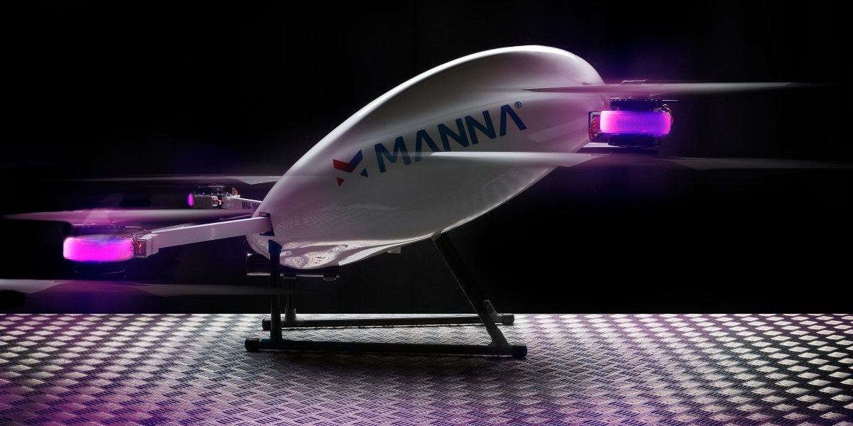 Drone delivery service Manna teamed with Tesco to bring groceries to an ...