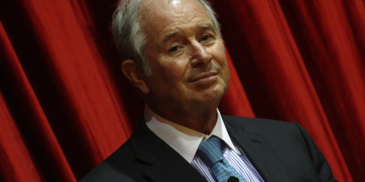Blackstone CEO Stephen Schwarzman is beefing up his charitable efforts ...