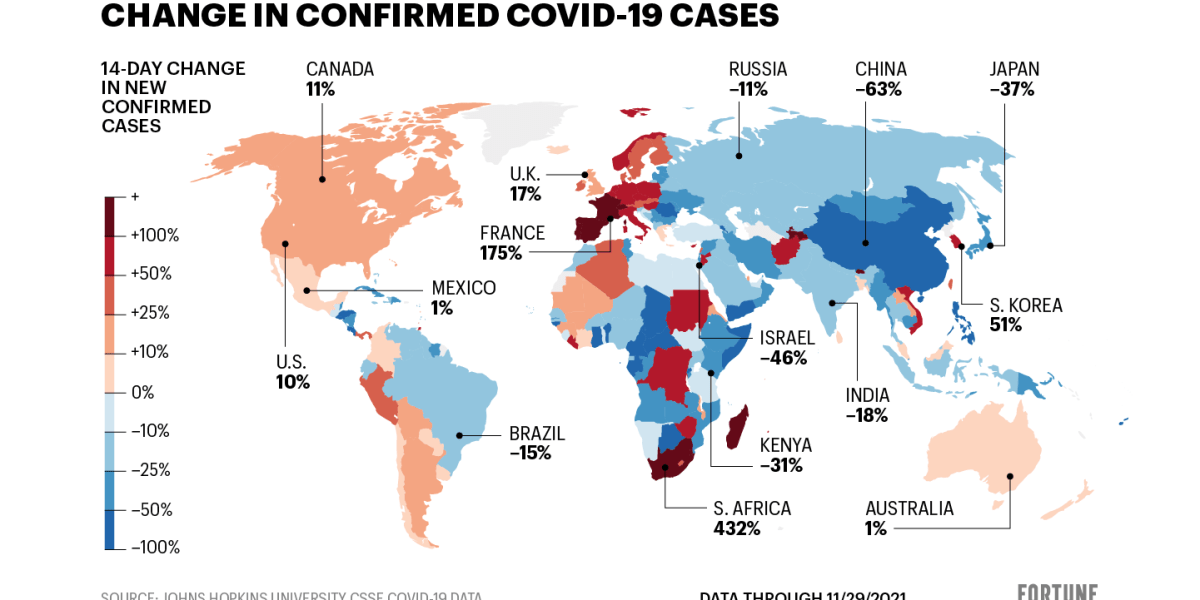 COVID cases rising amid omicron variant: Maps | Fortune