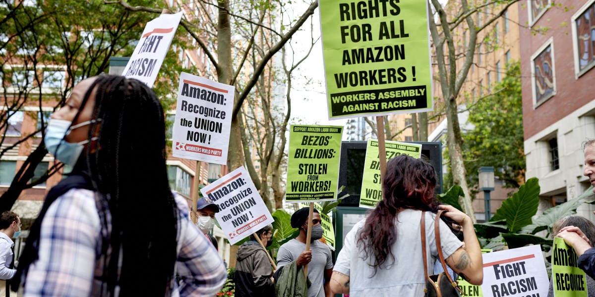 Amazon Labor Union announces election date for next month for Staten ...