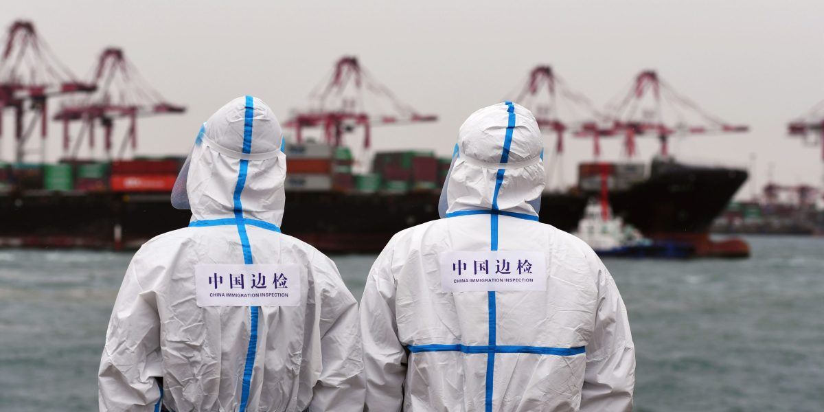 Shipping containers stack up at China’s ports as lockdown blocks trucks ...