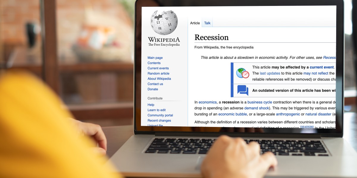 The recession debate is so intense that Wikipedia has stopped new users ...