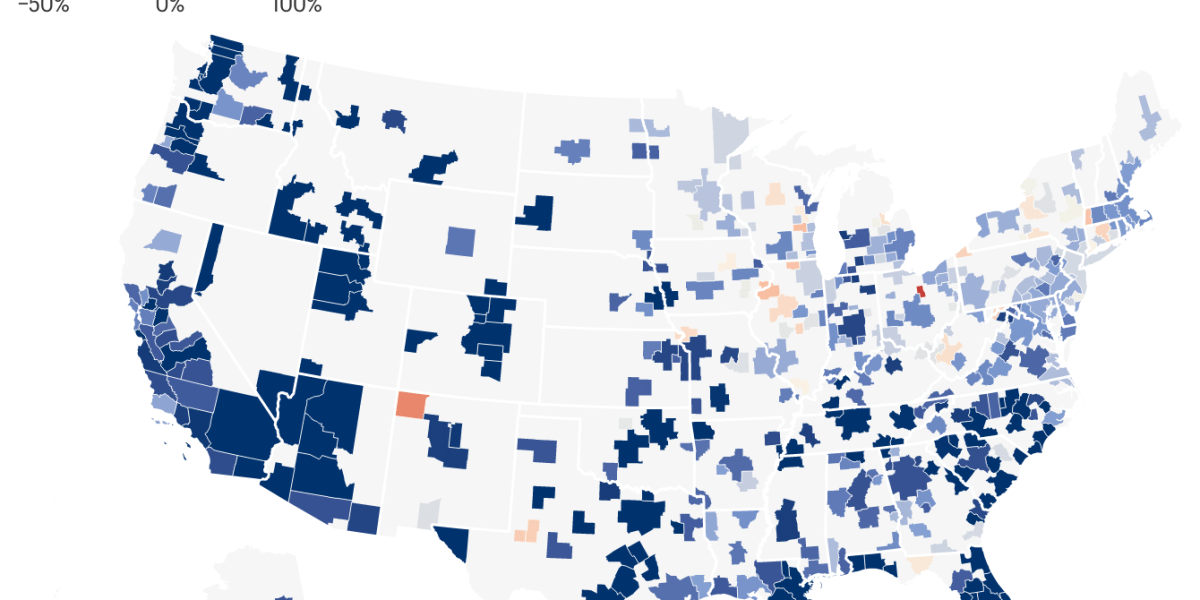 2 maps: inventory America's 400 largest housing markets | Fortune