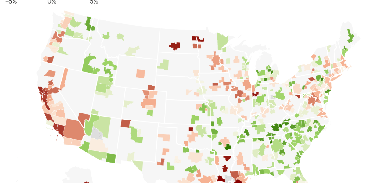 Zillow winners and losers: 238 markets with home price increases, 156 ...