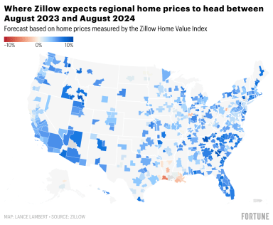 Zillow once again shifts its 2024 home price forecast. Here's why | Fortune