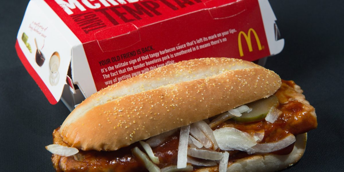 McDonald's brings back McRib sandwich again | Fortune