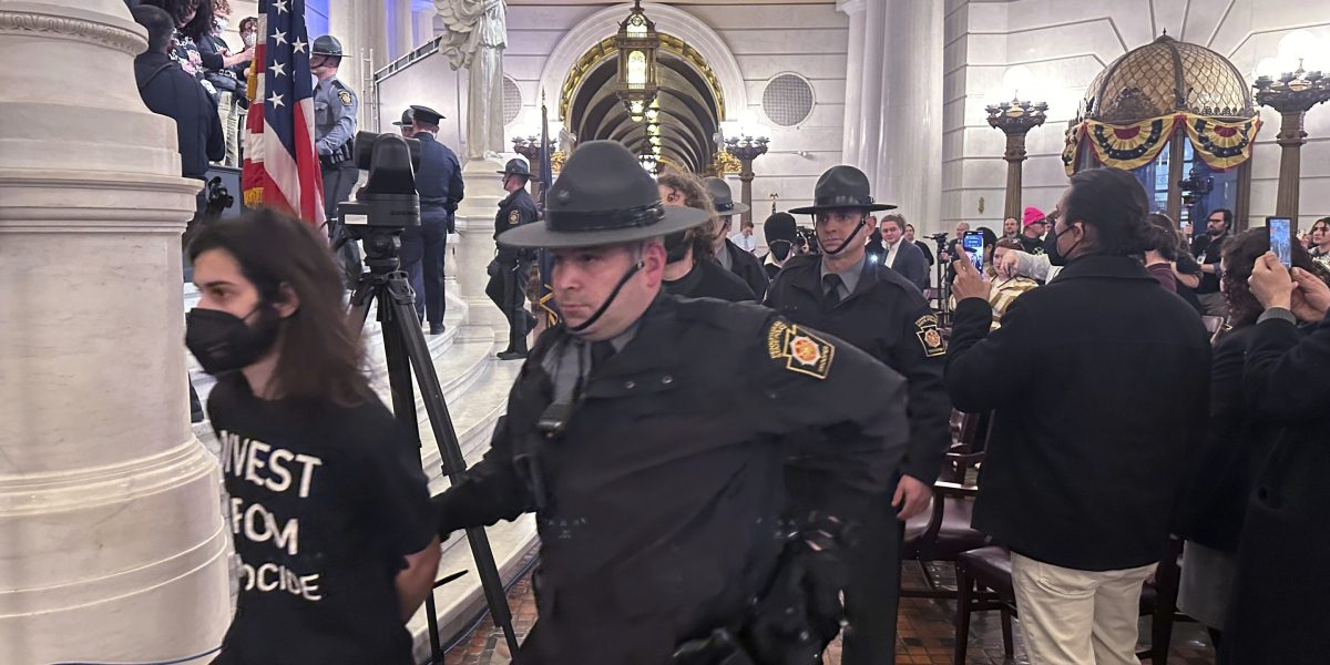 Pennsylvania Capitol protest against state's $56m investment in Israel ...