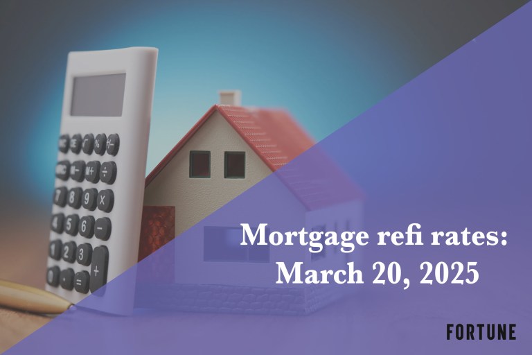 Current refi mortgage rates report for March 20, 2025 | Fortune