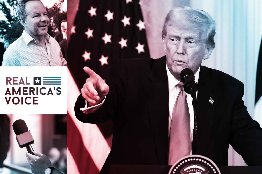 Real America’s Voice: How tiny pro-Trump network founded by a criminal ...