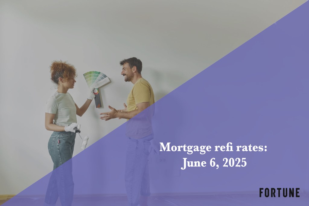 Current refi mortgage rates report for June 6, 2025 | Fortune