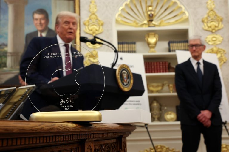 Apple CEO Tim Cook’s $100 billion commitment to U.S. manufacturing came ...