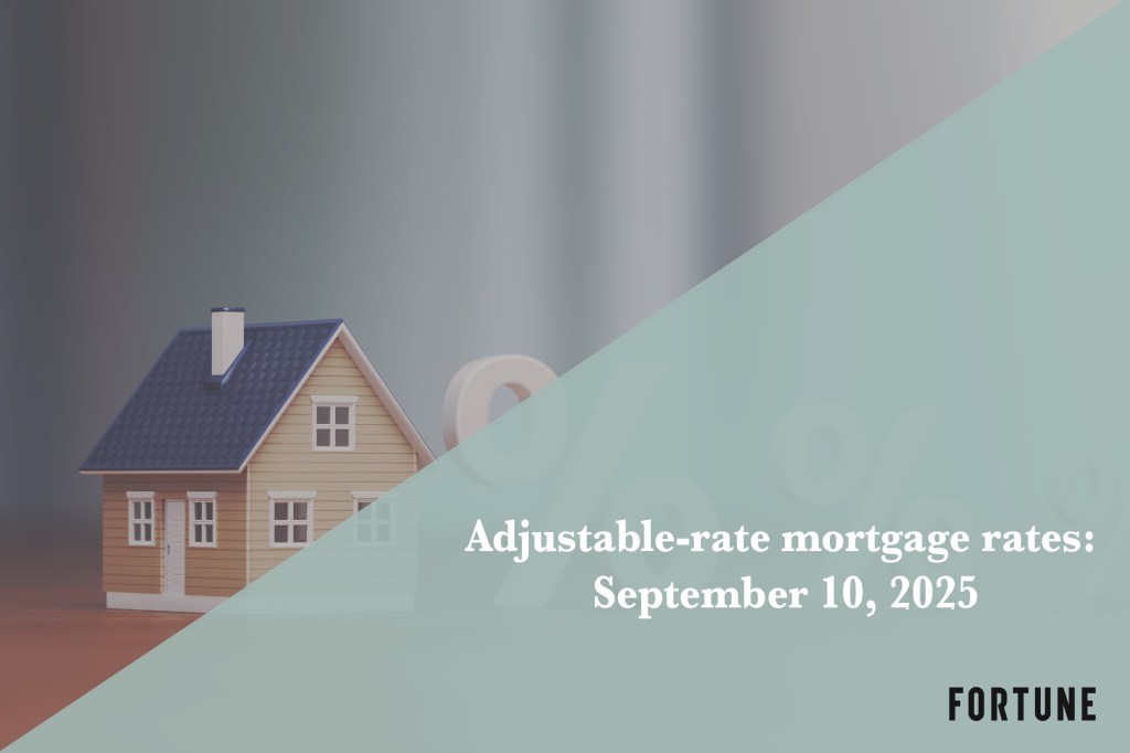Current ARM mortgage rates report for Sept. 10, 2025 | Fortune