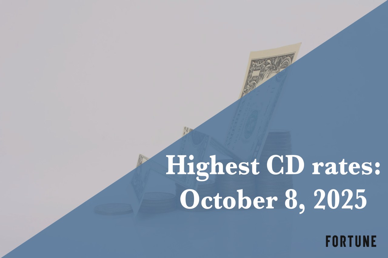 Top CD rates Oct. 8, 2025 | Fortune