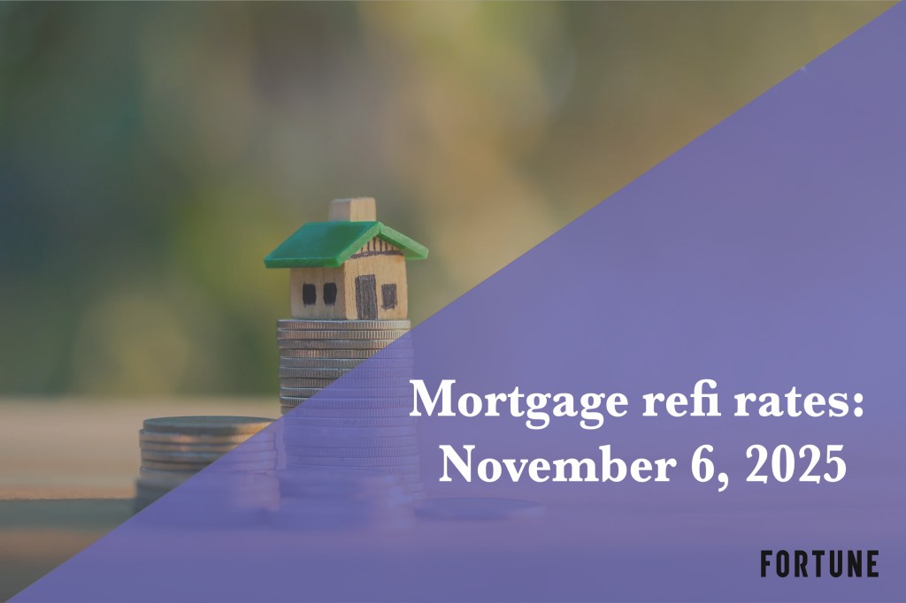 Current refi mortgage rates report for Nov. 6, 2025 | Fortune