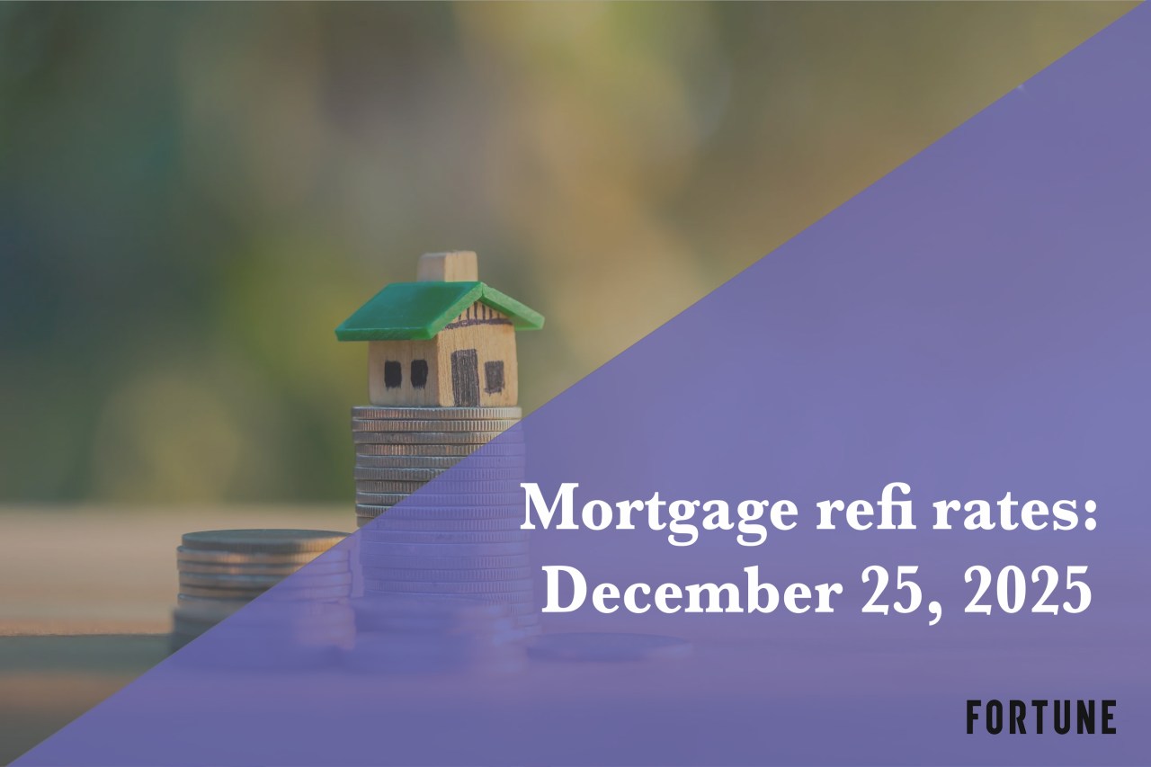 Current refi mortgage rates report for Dec. 25, 2025 | Fortune