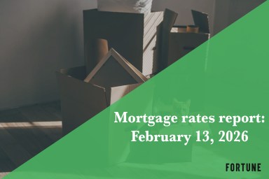 Current mortgage rates report for Feb. 13, 2026 | Fortune