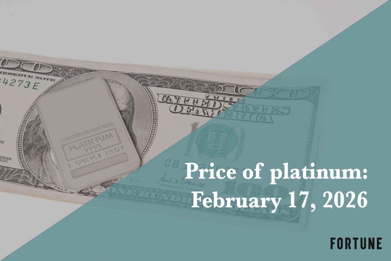 Price of platinum: Tuesday, February 17, 2026 | Fortune
