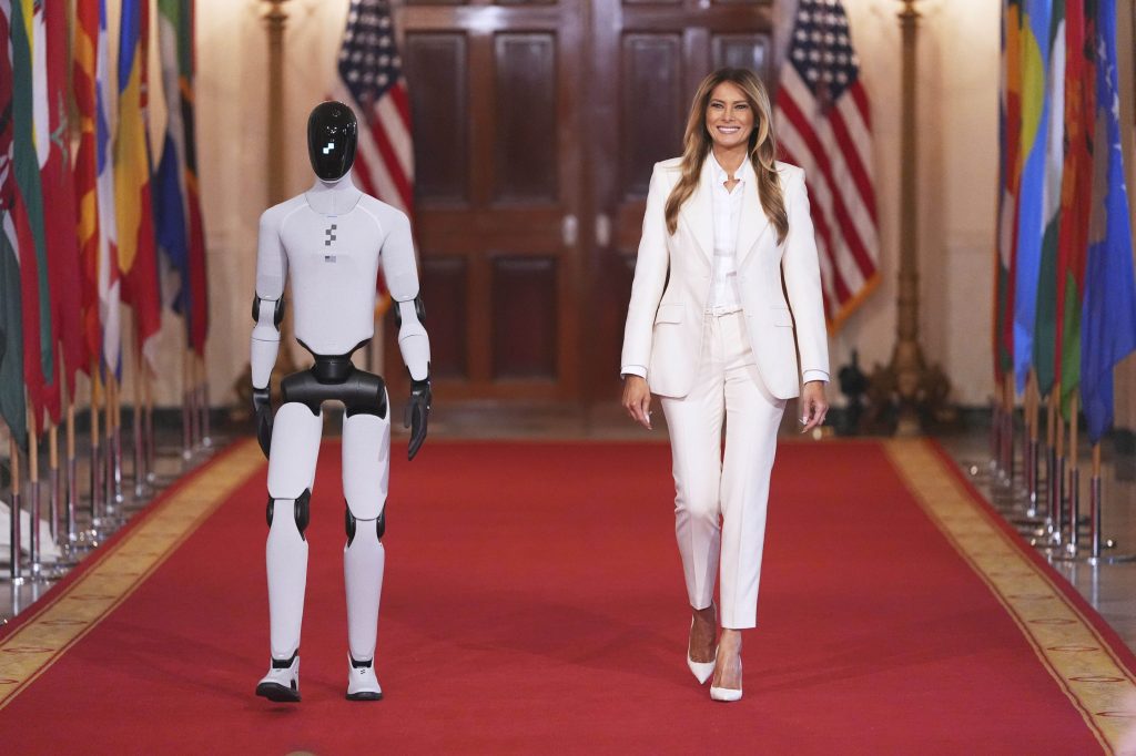 Enter Melania Trump, escorted by humanoid robot: 'I'm Figure 03, a ...
